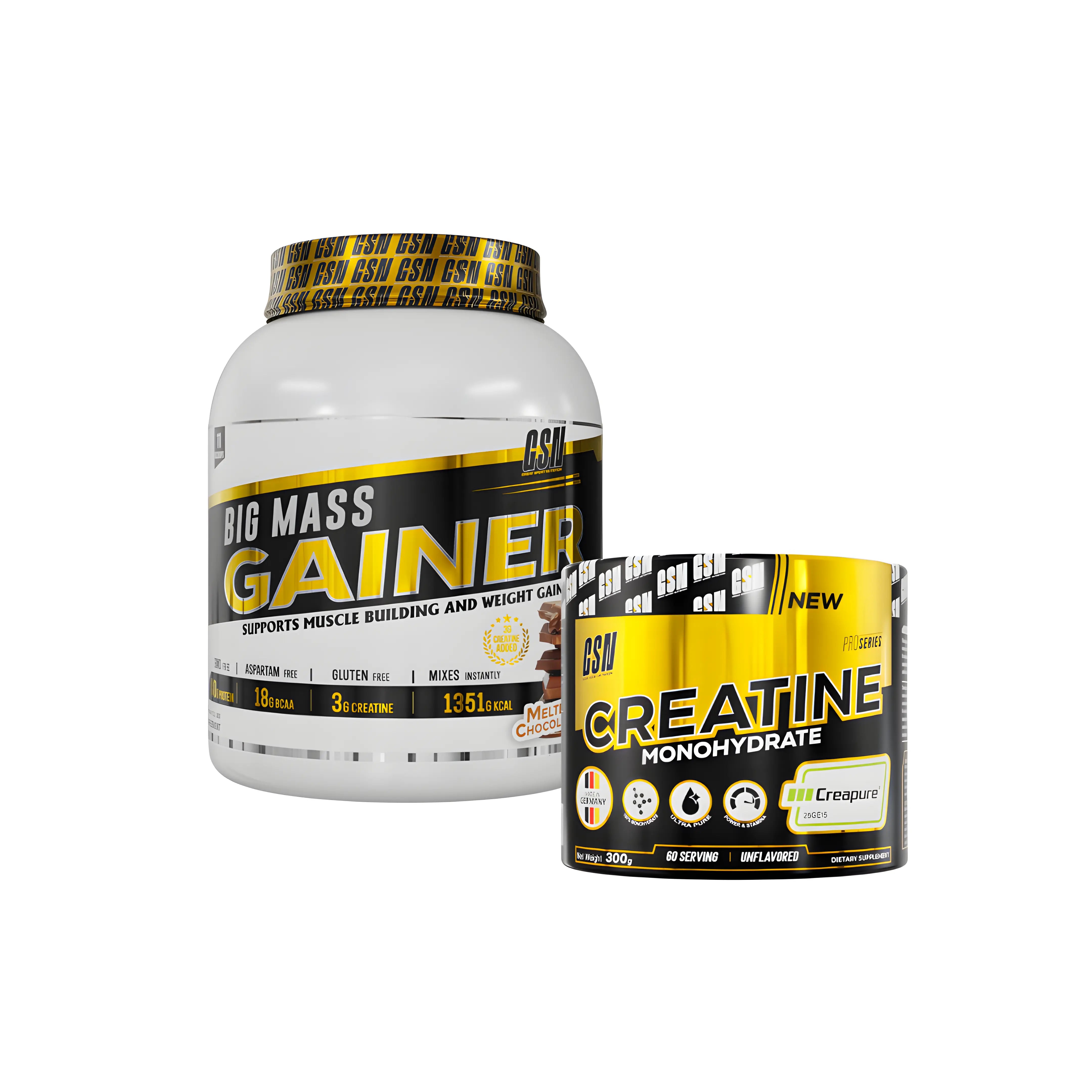 Big Mass Gainer 1 Kg Gsn + Creapure 300 G Gsn - gymproprotein