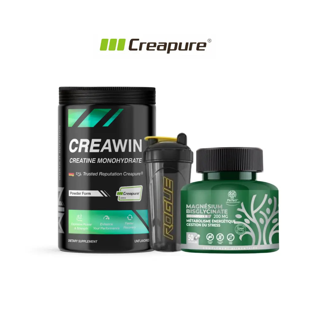 Creapure Win 500 G + Magnesium Bisglycinate + Shaker - gymproprotein