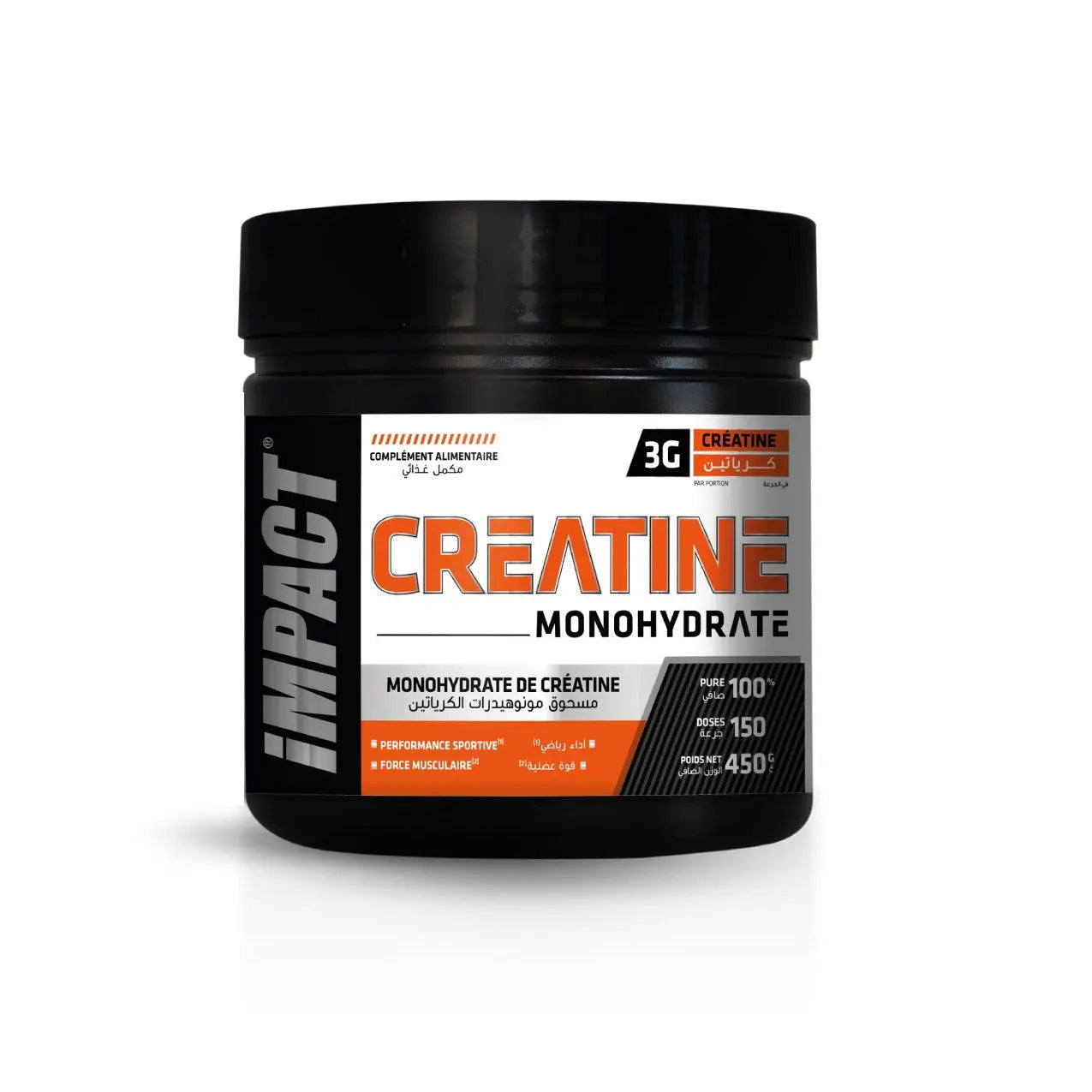 Creatine Monohydrate 450 G - 150 Servings - Tunisie - gymproprotein