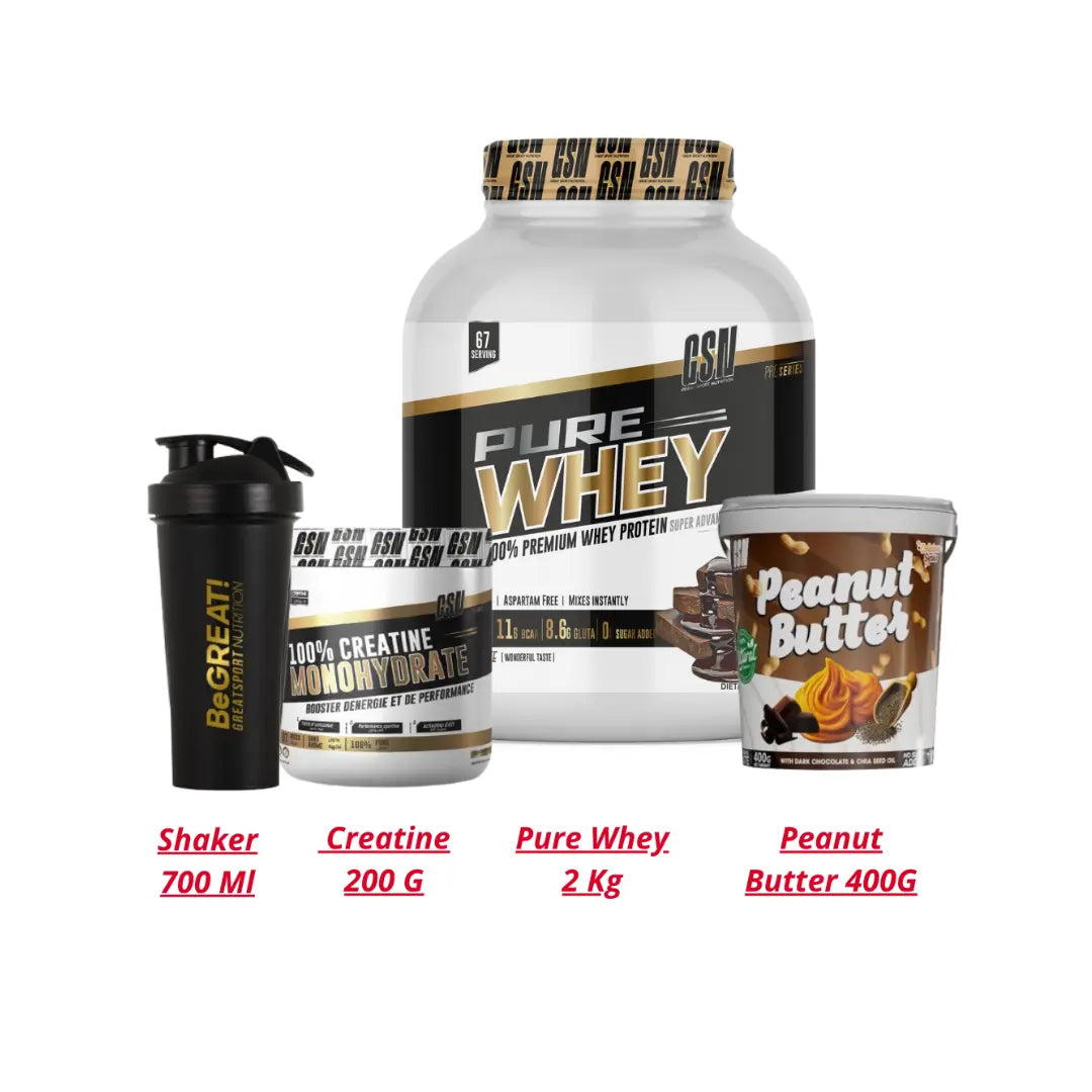 Gsn Pure Whey 2 Kg Pack - gymproprotein - Tunisie