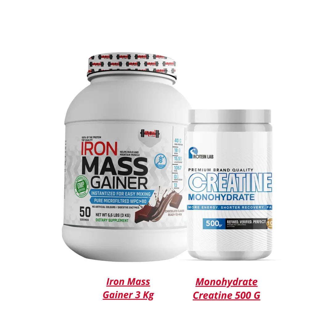 Iron Mass Gainer + Creatine Monohydrate 500 G - gymproprotein