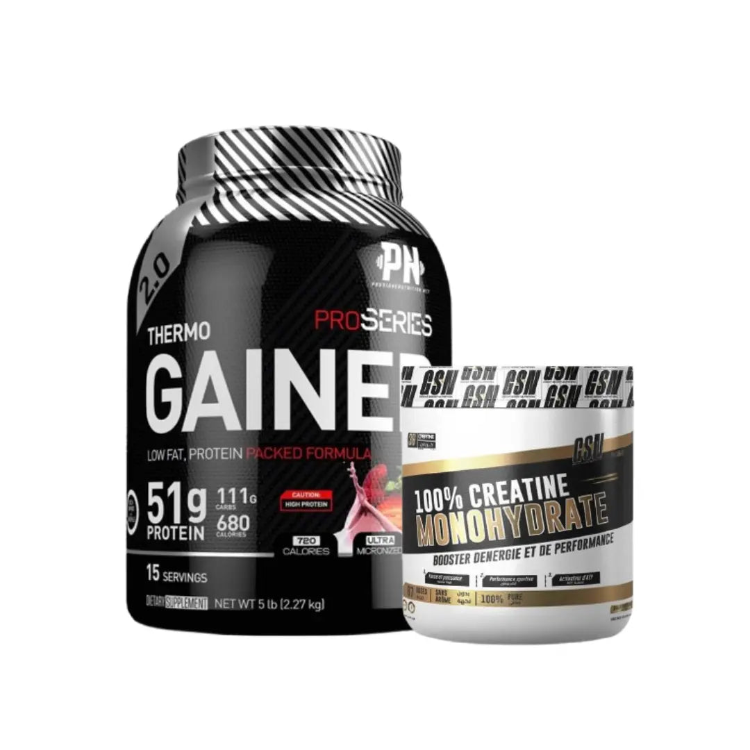 Mass Gainer 2,71 Kg Physqiue + Monohydrate Creatine 200 G Gsn ...