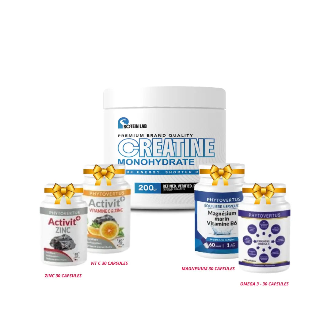 Monohydrate Creatine 200 G - gymproprotein - Distributeur Officiel