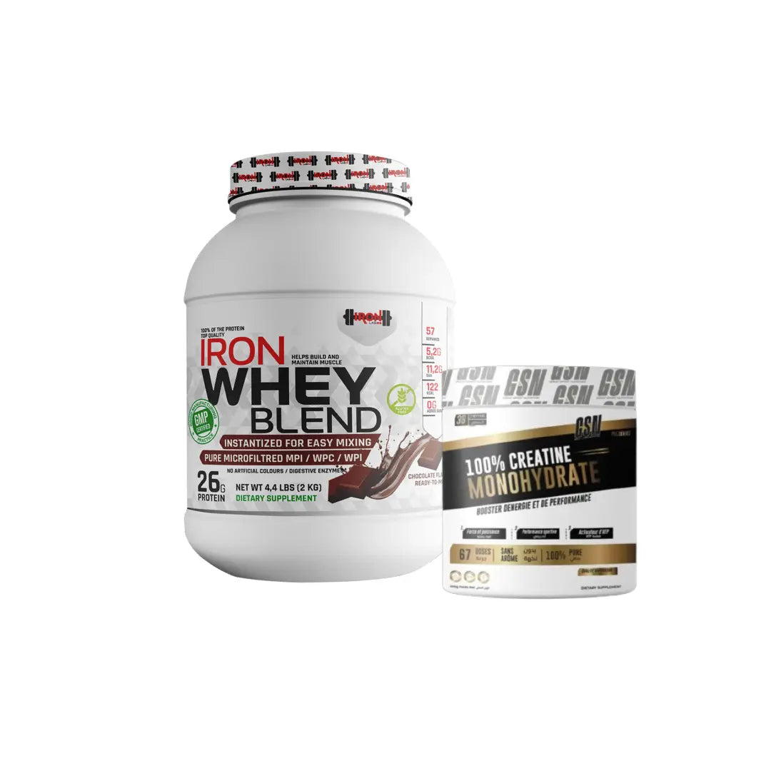 Whey 2 Kg + Creatine Monohydrate 67 Doses - gymproprotein